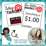 Tiny Department Store - The Dollar MARKet - Classroom Reward Store ...