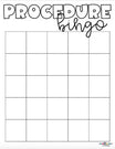 Back to School Procedure BINGO (Editable - Multiple Templates) – Fair ...