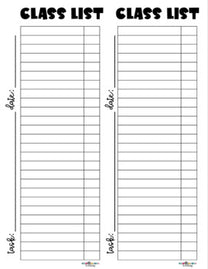 Class List Template – Fair Winds Teaching