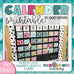 Classroom Calendar - Printable (Black and White Dots & Colors) YOU ARE ...