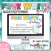 Free Write Fun (or Friday) Writing Slides - August/September – Fair ...