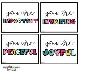 YOU ARE Door Decor (Affirmation Wall/Mirror) – Fair Winds Teaching